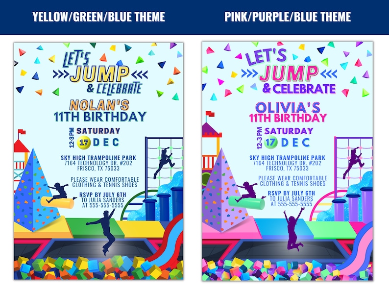 Obstacle Course Birthday Invitation, Customizable Template, Digital ...