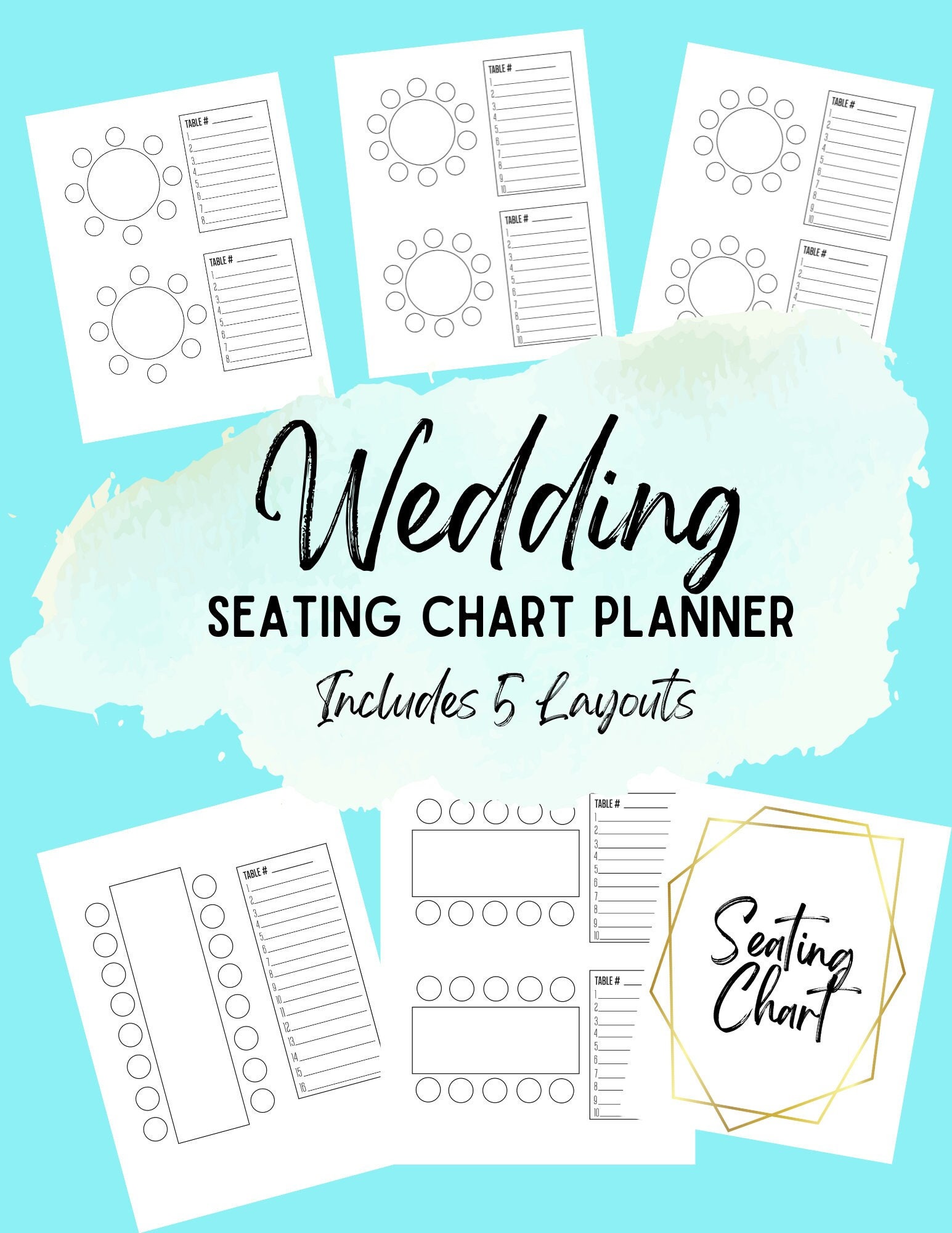 Wedding Seating Chart Planner, Seating Plan, Seating Chart, Seating ...
