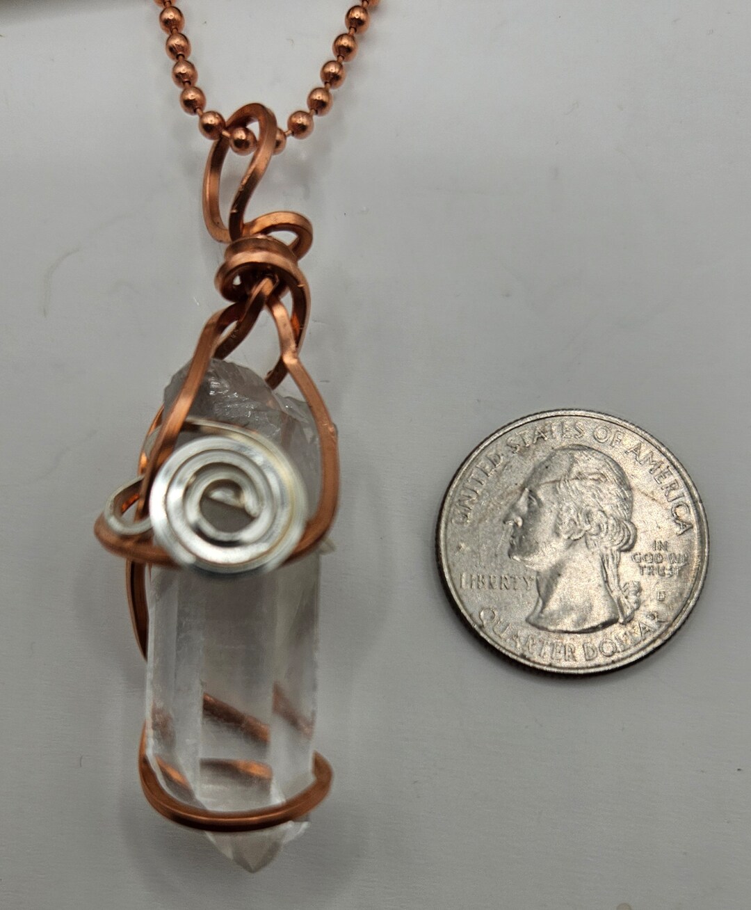 Vortex Quartz 2000: Quartz Point Hand-wrapped in Copper With Vortex ...