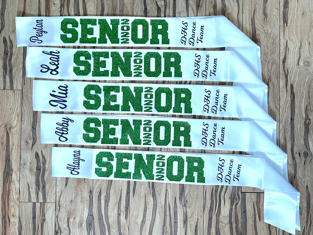 Large Senior Word Sash - Etsy