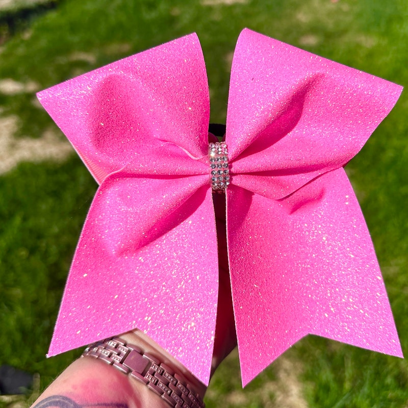 Hot Pink Cheer Bow - Etsy