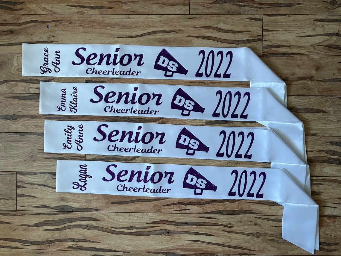 Senior Sash With Wording Below Senior - Etsy
