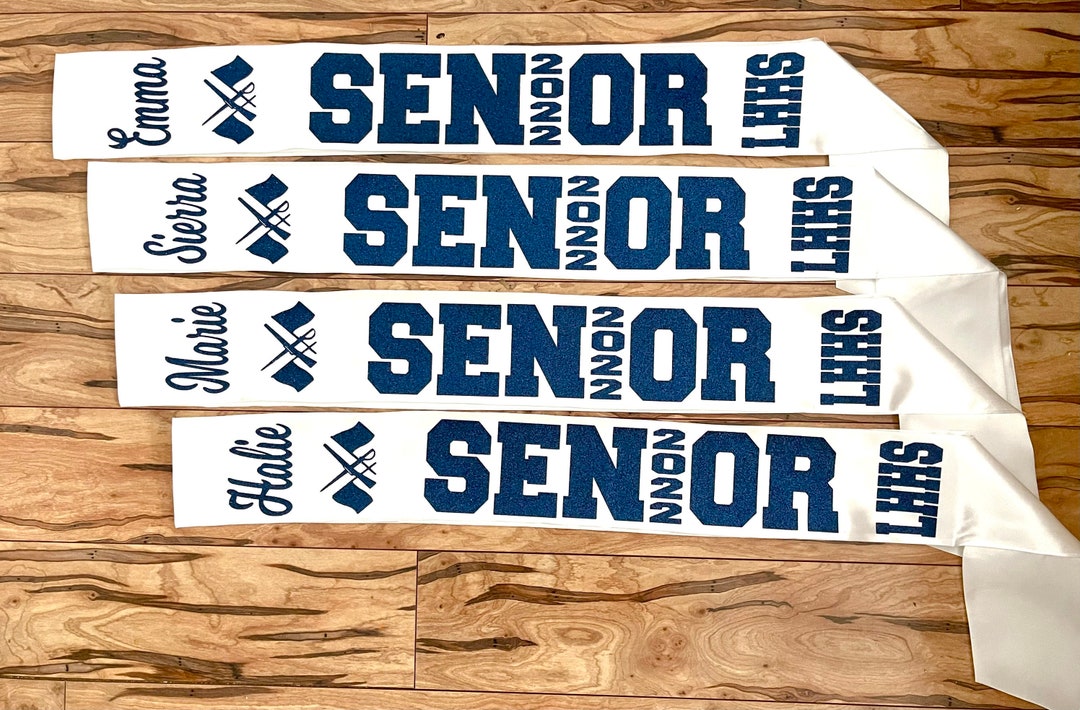 Large Senior Word Sash - Etsy