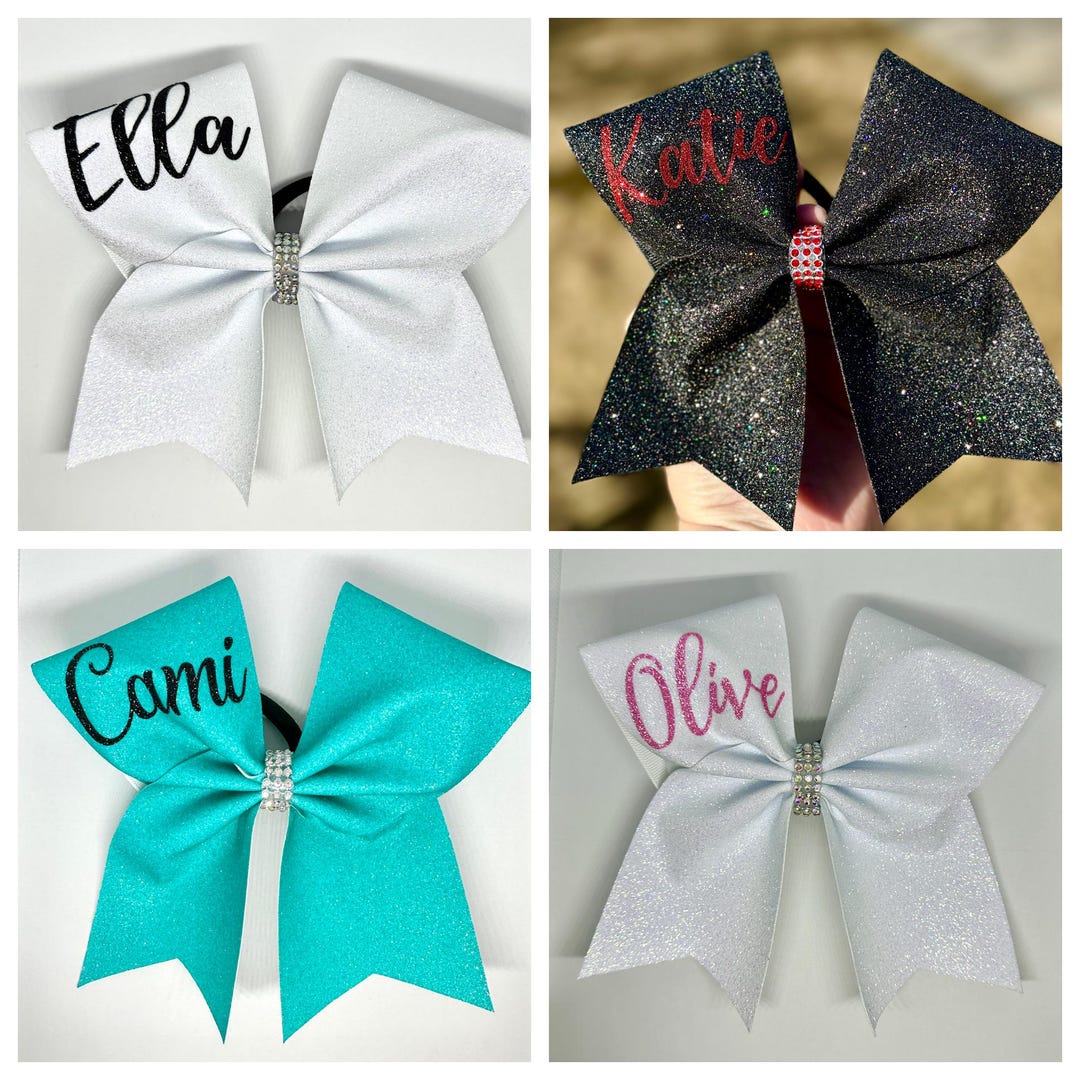 Personalized Name or School Team Bow - Etsy