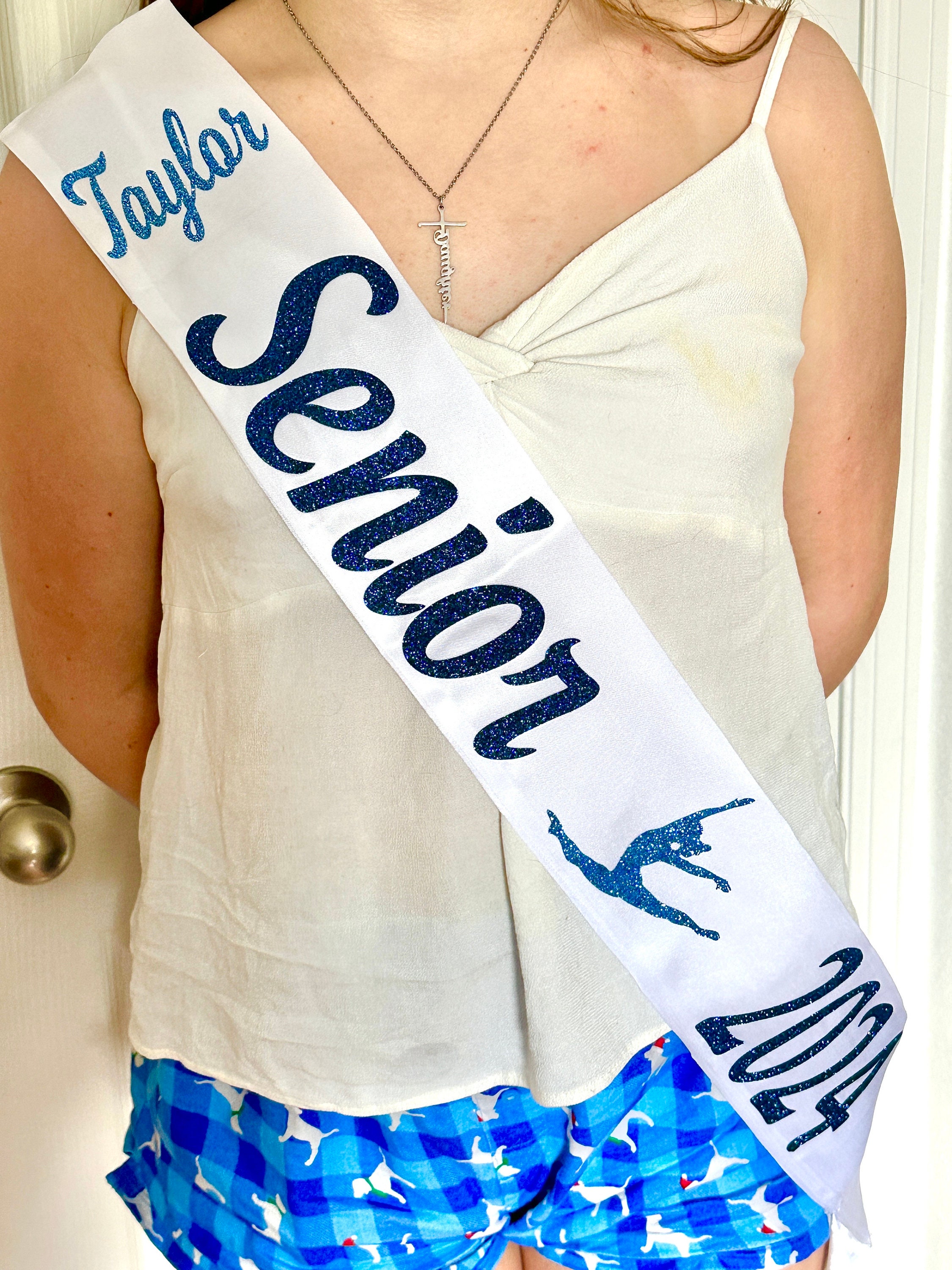 Dancer Senior Sash Simple Layout NO ADD ON Wording or School Letters ...