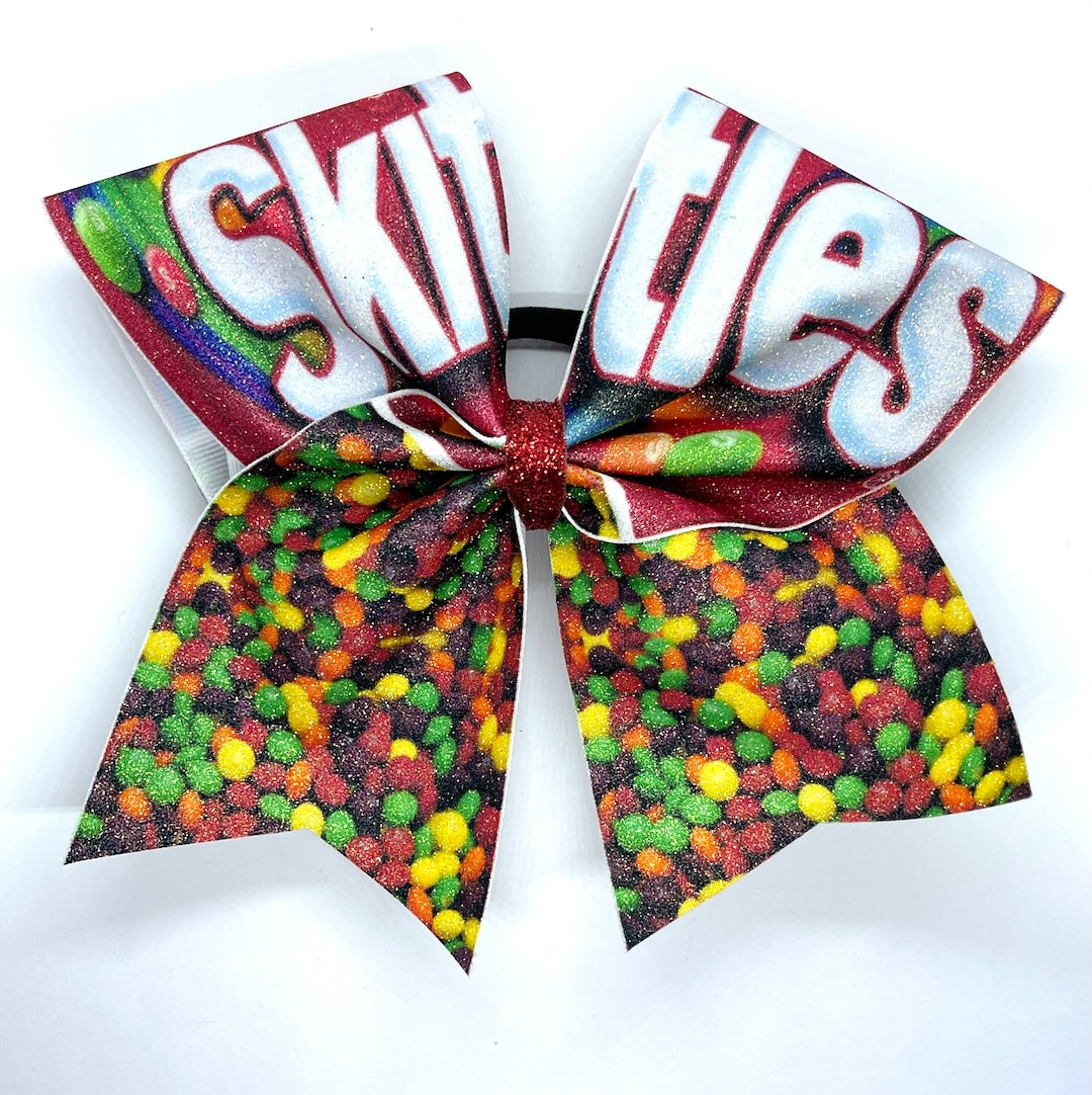 Large Skittle Print Candy Theme Bow - Etsy