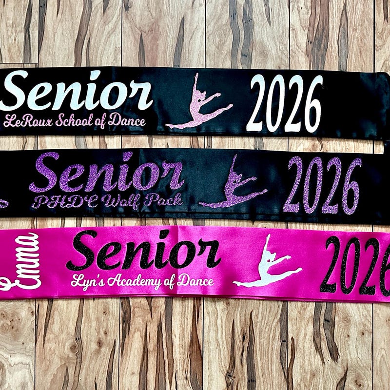 Senior Dancer Sash 2026 - Etsy