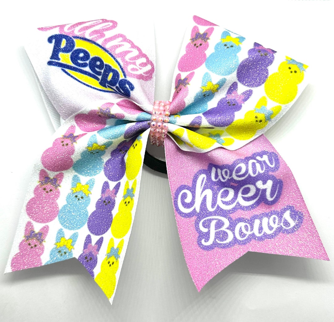 All My Peeps Glitter Bow - Etsy