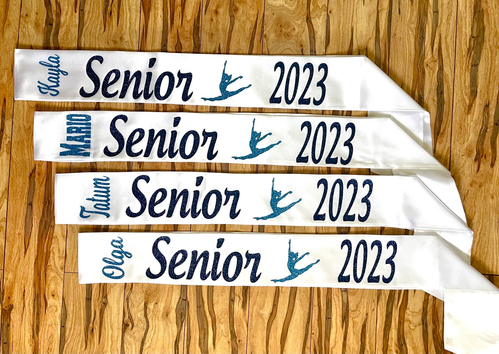 Dancer Senior Sash Simple Layout NO ADD ON Wording or School Letters - Etsy