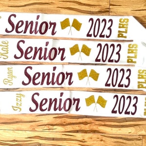 Senior Color Guard Sash With School Letters at the End - Etsy