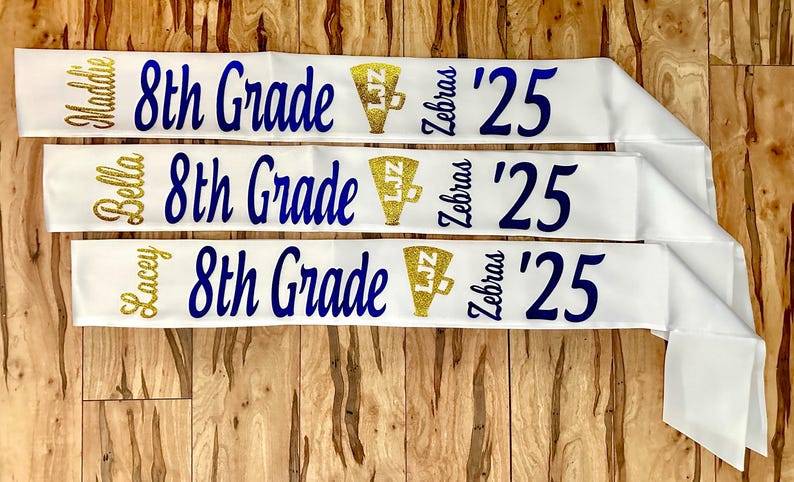 8th Grade Promotion Sash - Etsy