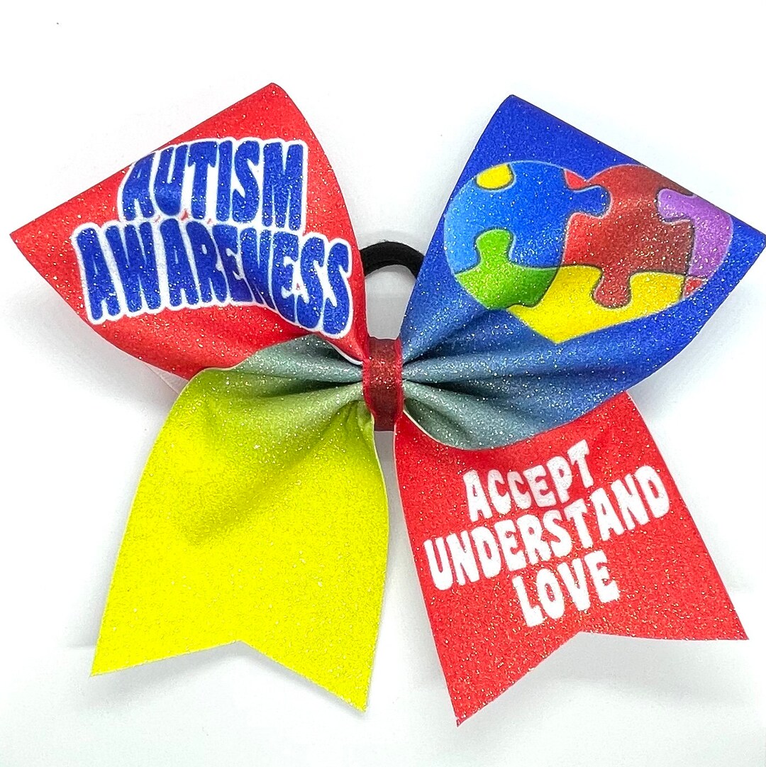 Autism Awareness Bow or Keychain Bow - Etsy