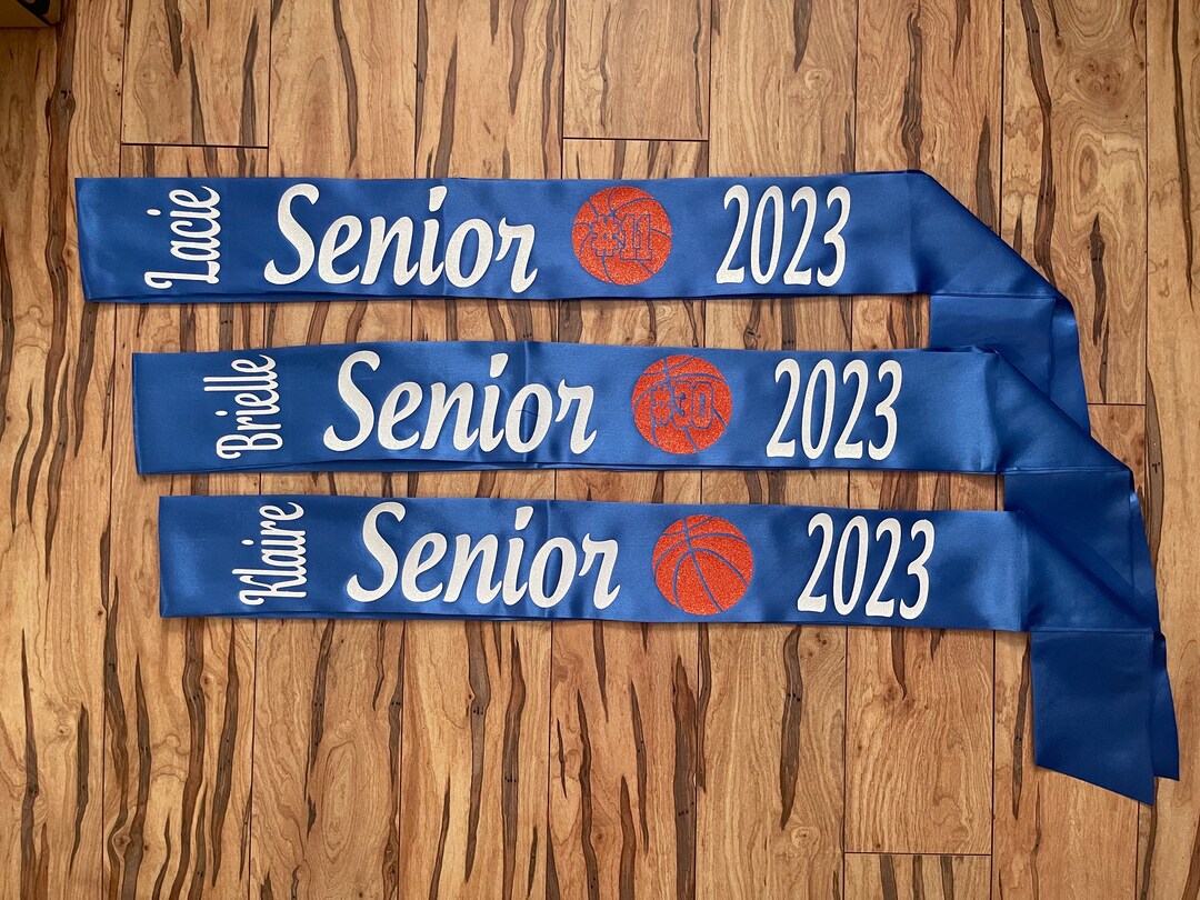 Senior Basketball Theme Sash - Etsy