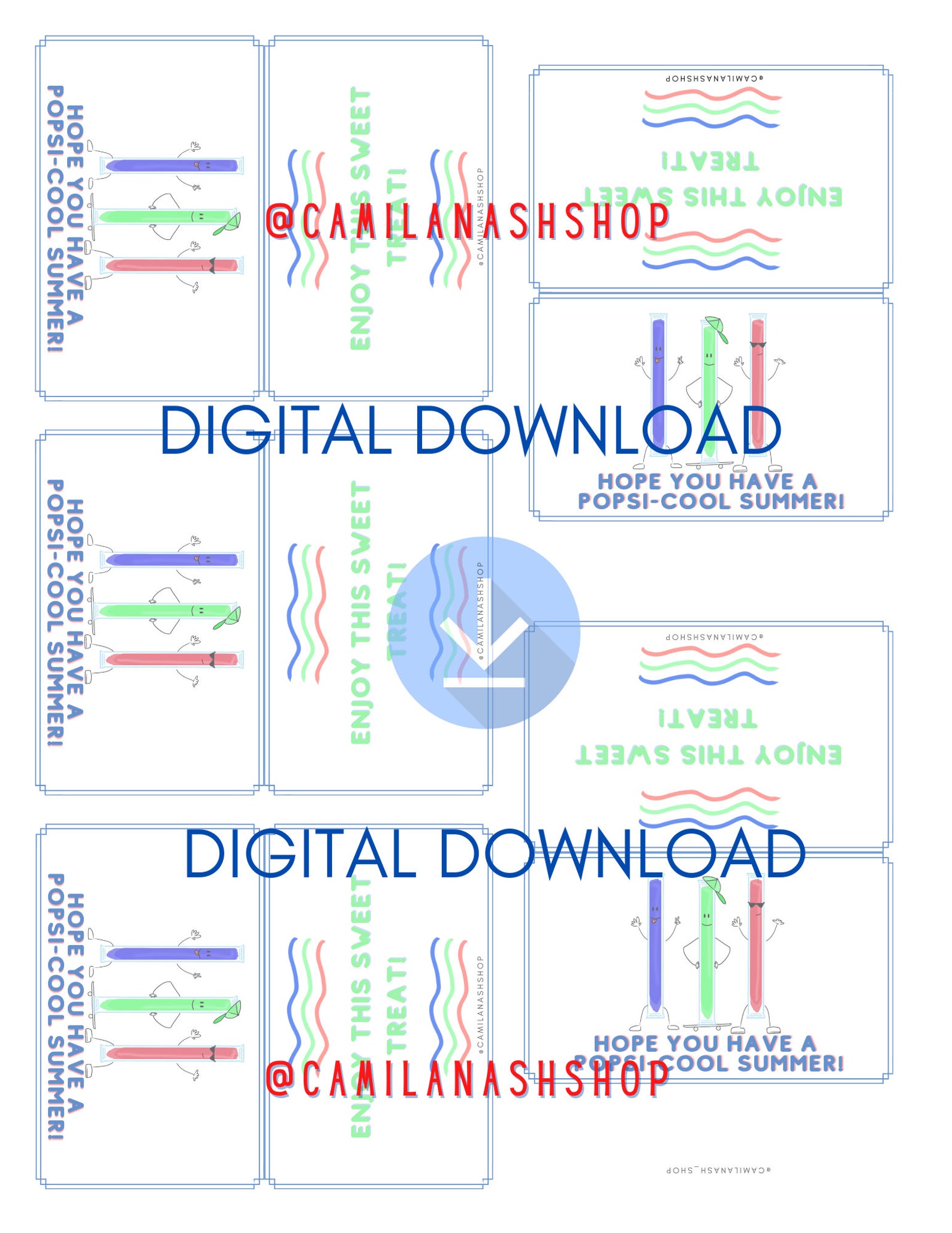 DIGITAL DOWNLOAD* Popsicle Labels - Etsy