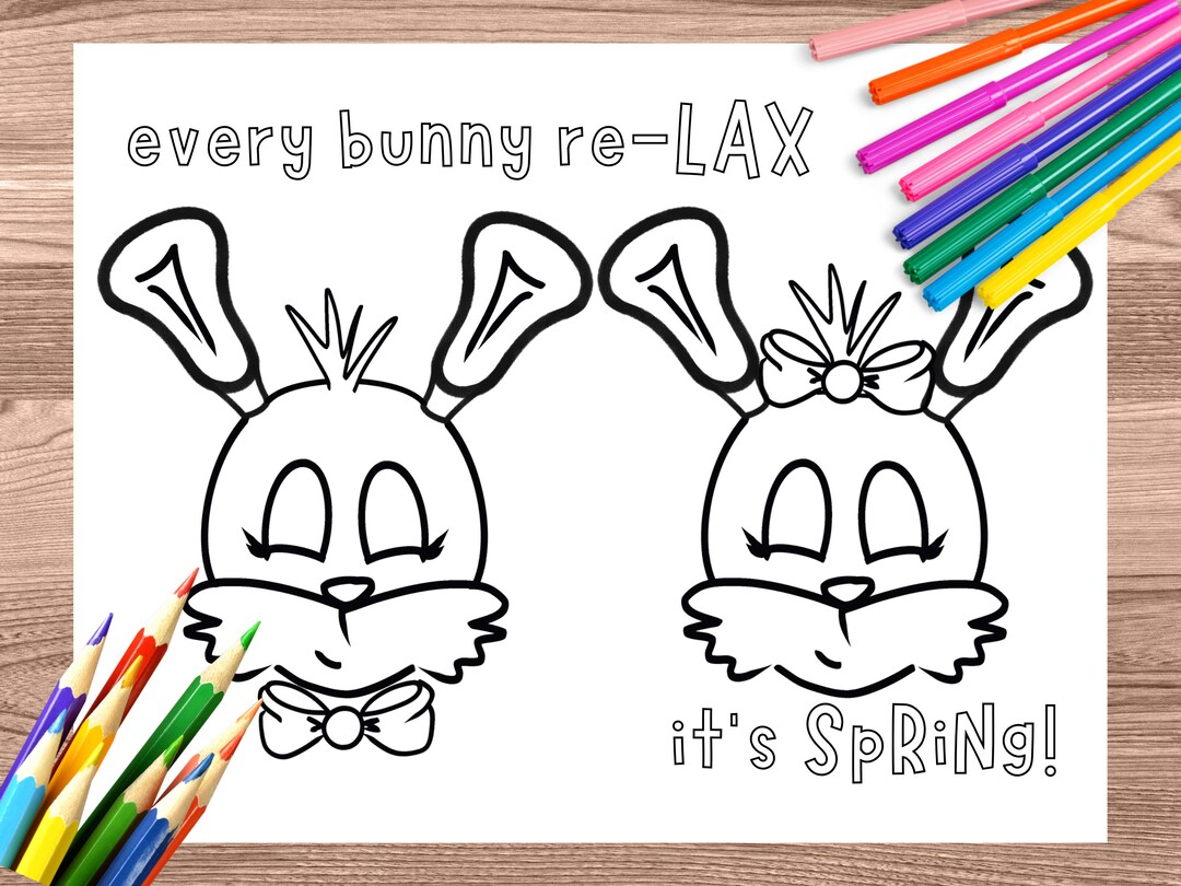 Girls Lacrosse Easter Printable Coloring Pages (5 Sheets) - Etsy