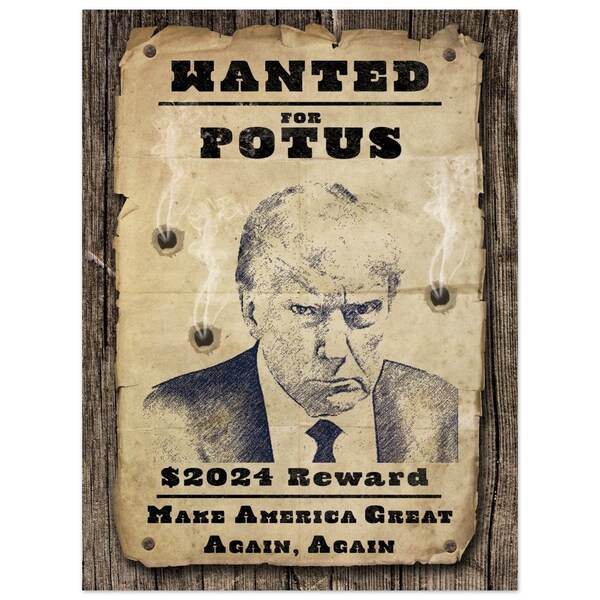 Wanted Poster Trump - Etsy