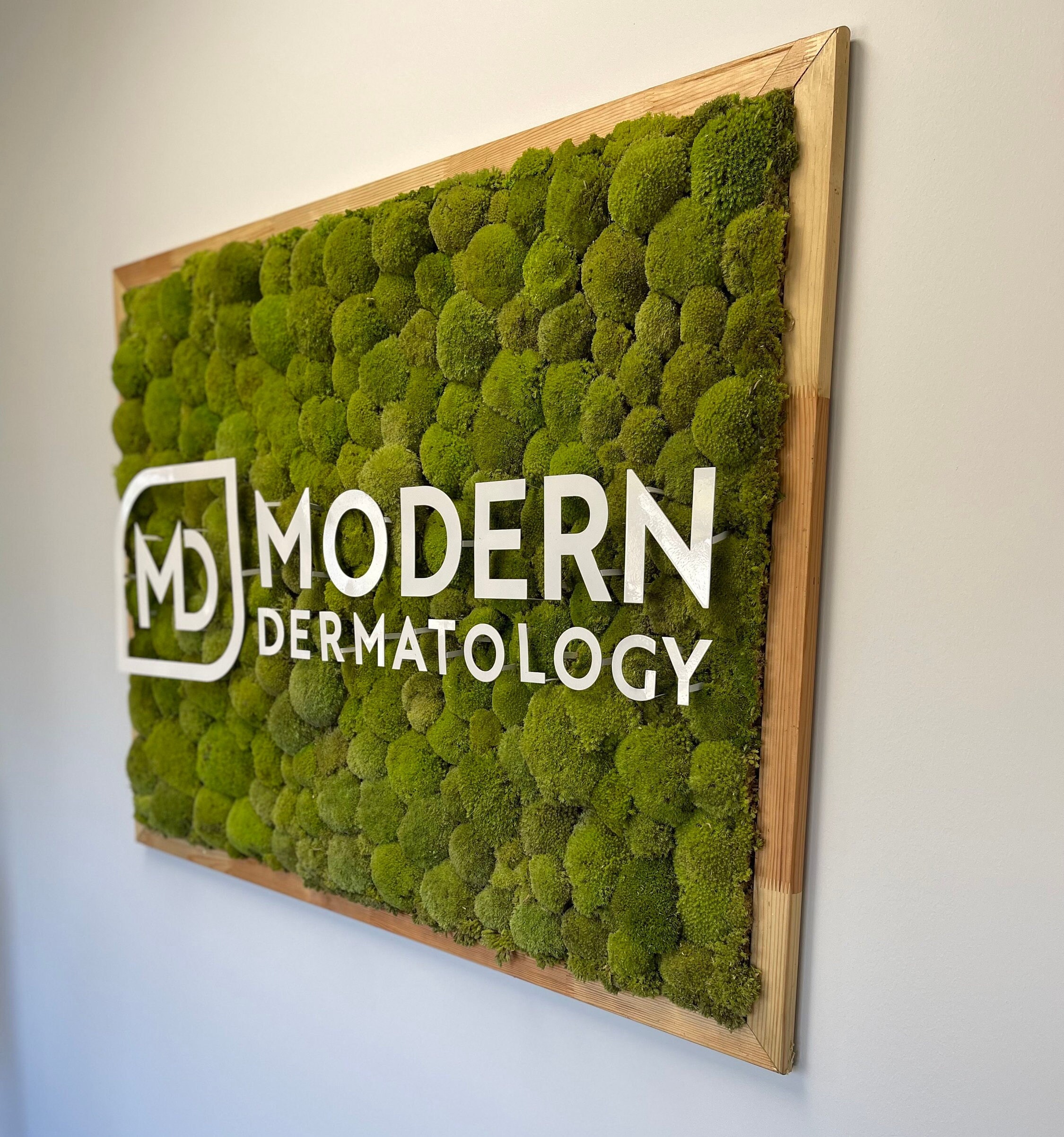 Custom Moss Wall Art Real Moss Custom Logo Sign Custom Moss - Etsy