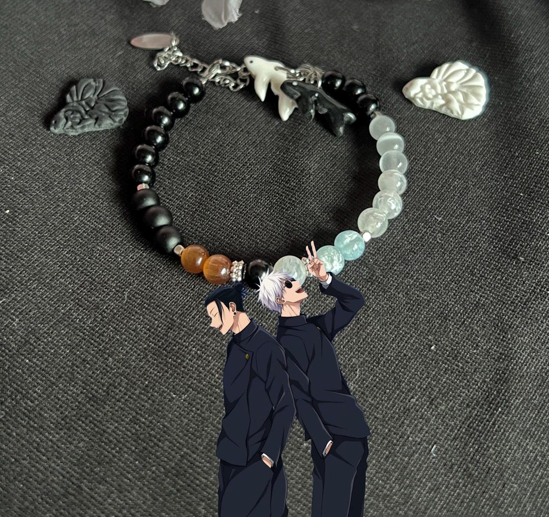 Gojo Geto Gemstone Bracelet - Satoru + Suguru - Jujutsu Kaisen ...