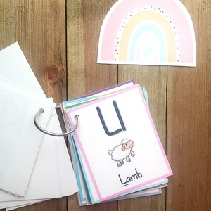 Childrens ABC Bible Themed Flash Cards, Bible Flash Cards, Childrens ...