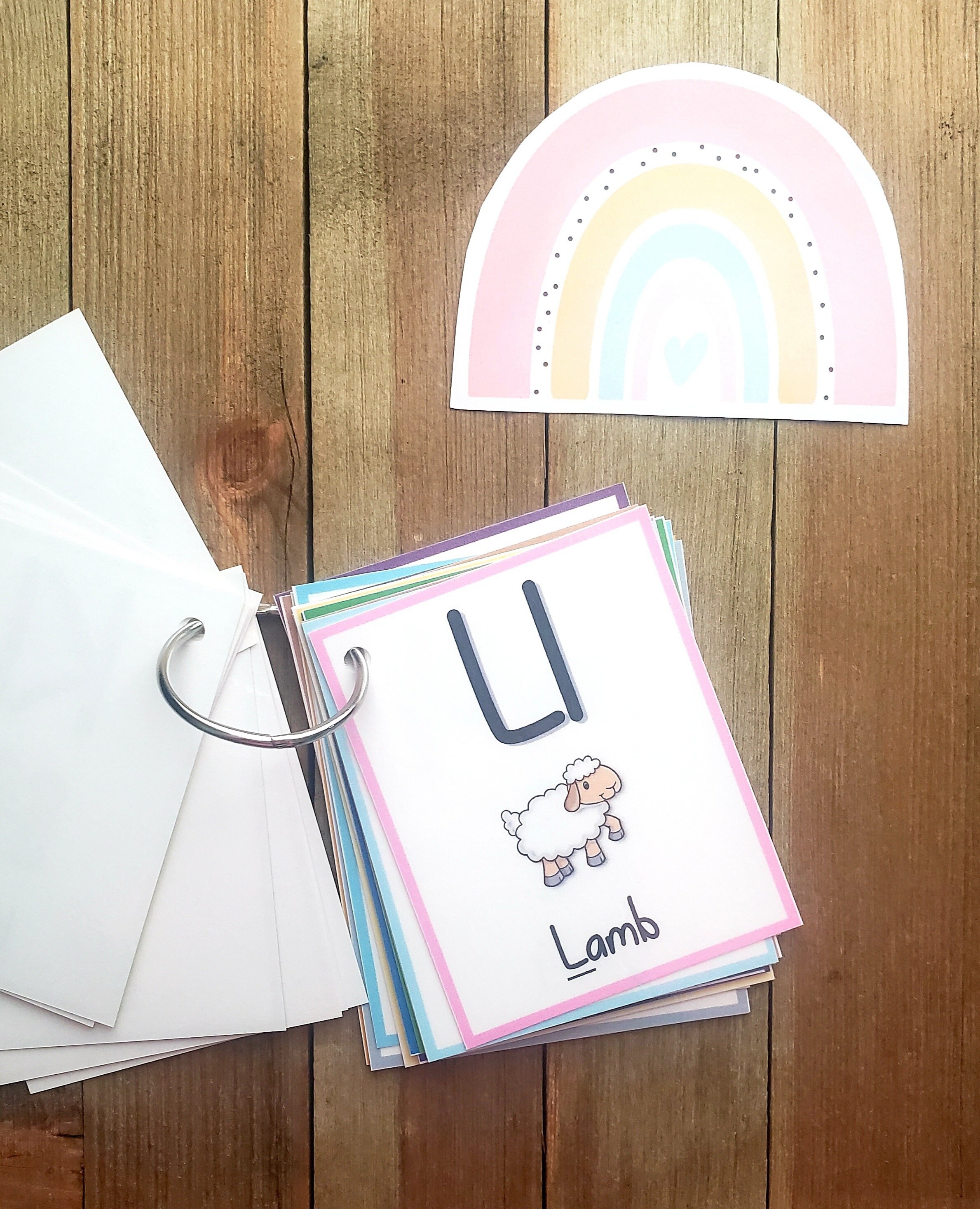 Childrens ABC Bible Themed Flash Cards, Bible Flash Cards, Childrens ...