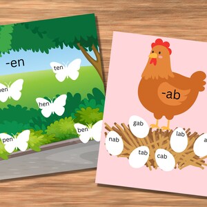 CVC Word Family Activity Bundle, CVC Word Family Worksheets, CVC Word ...
