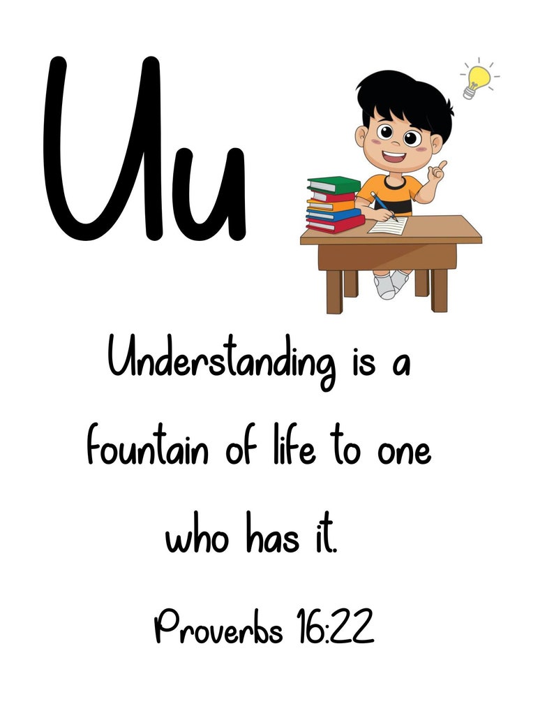 ABC Bible Scripture Posters Alphabet Scripture Posters - Etsy