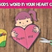 Hide God's Word in Your Heart Craft, Psalm 119:11 Craft, Bible Verse ...