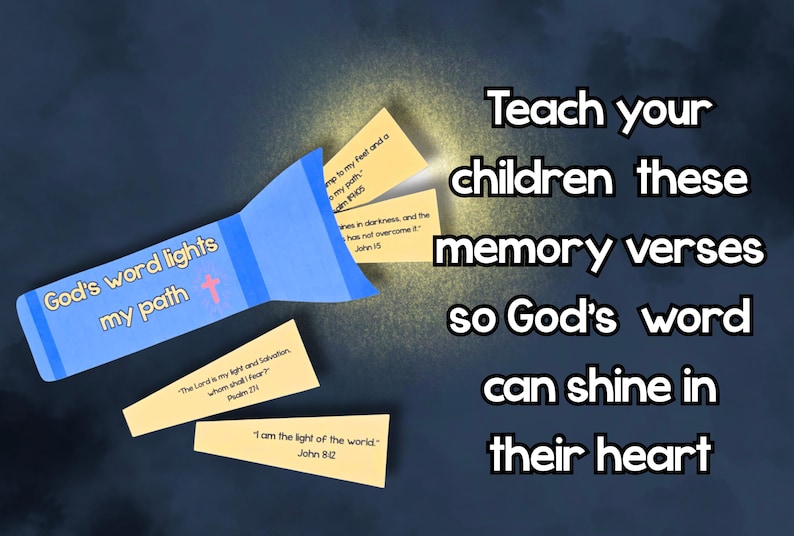 Flashlight Bible Verse Craft: Jesus is the Light, Kids Coloring Page ...