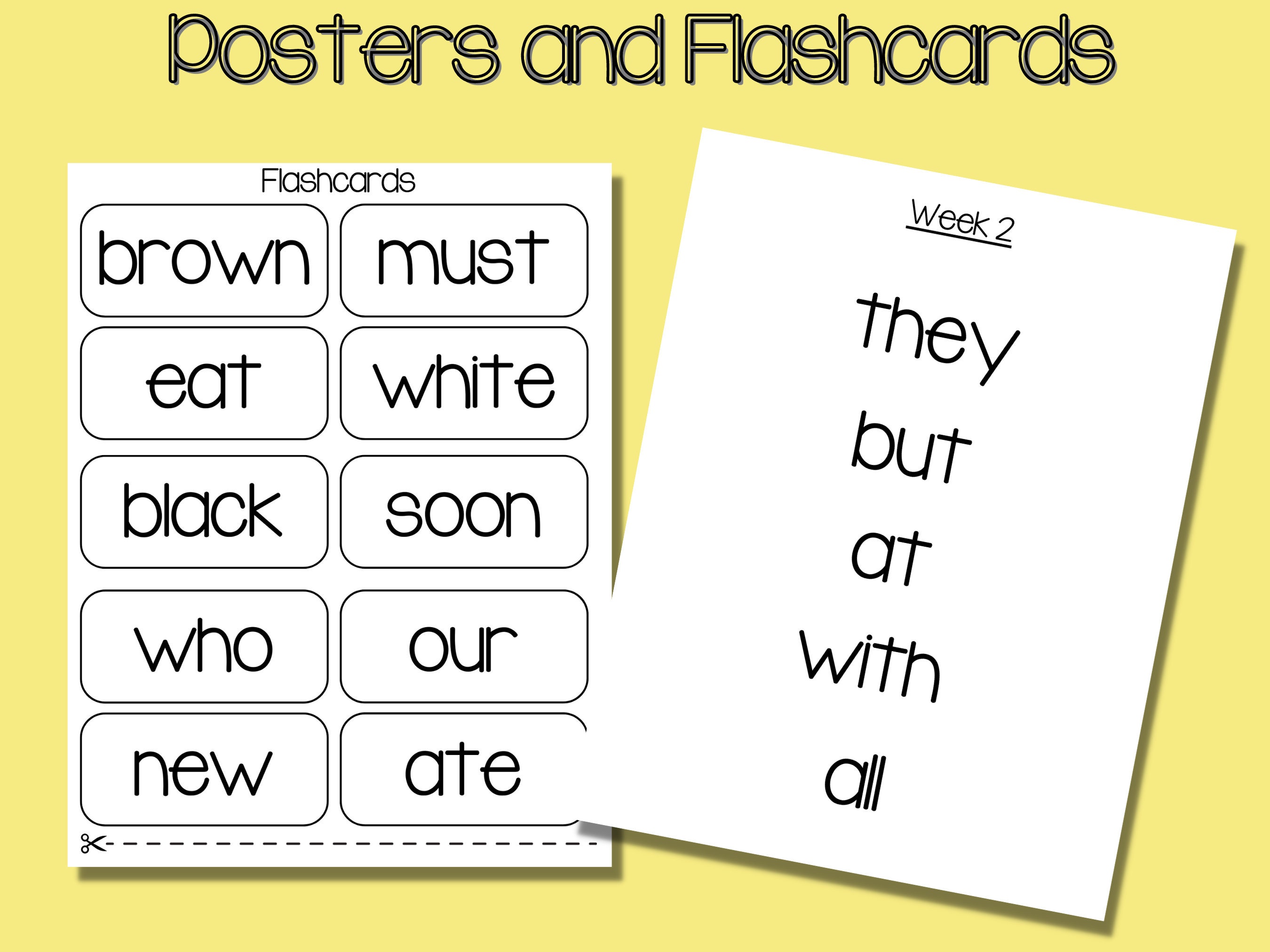 Dolch Primer Sight Word Lesson Plan,dolch Primer 10 Week Lesson Plan ...