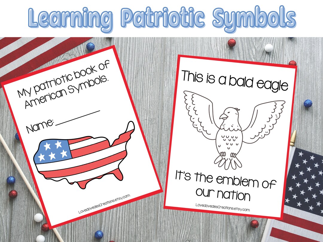 My First Patriotic Symbols Book, Trace and Color Pages, Fourth of July ...