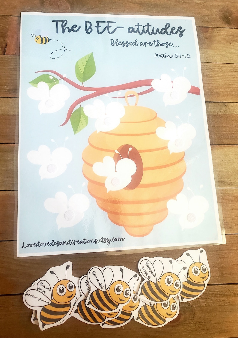 Beatitudes Bible Activity: Kids' Busy Book (PDF Printable) - Etsy