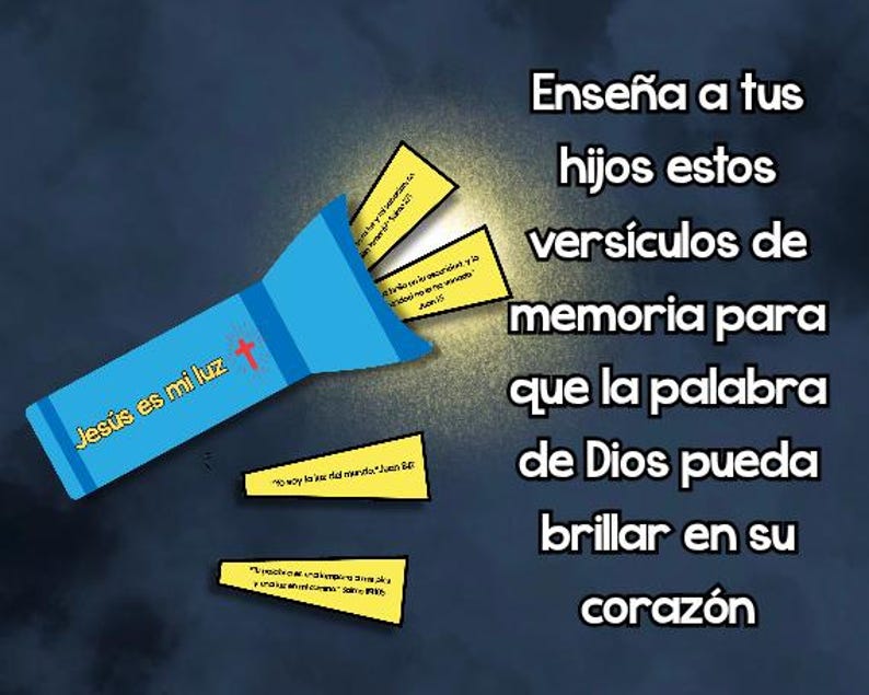 Spanish Flashlight Bible Verse Craft: Jesus is the Light Coloring Page ...