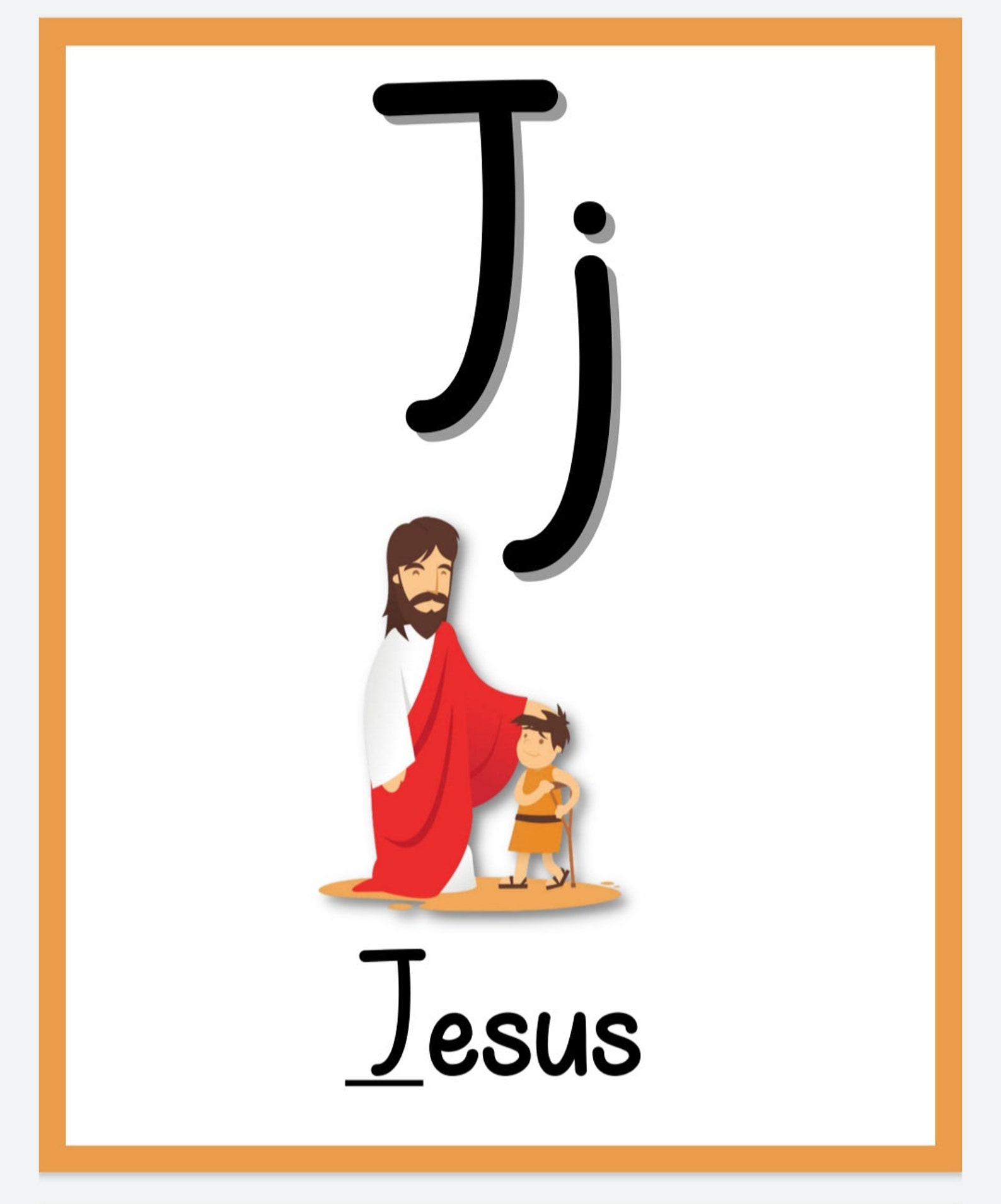 ABC Bible Posters Alphabet Posters Preschool-kindergarten - Etsy