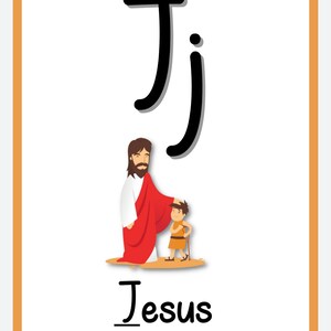 ABC Bible Posters, Alphabet Posters, Preschool-kindergarten Phonics ...