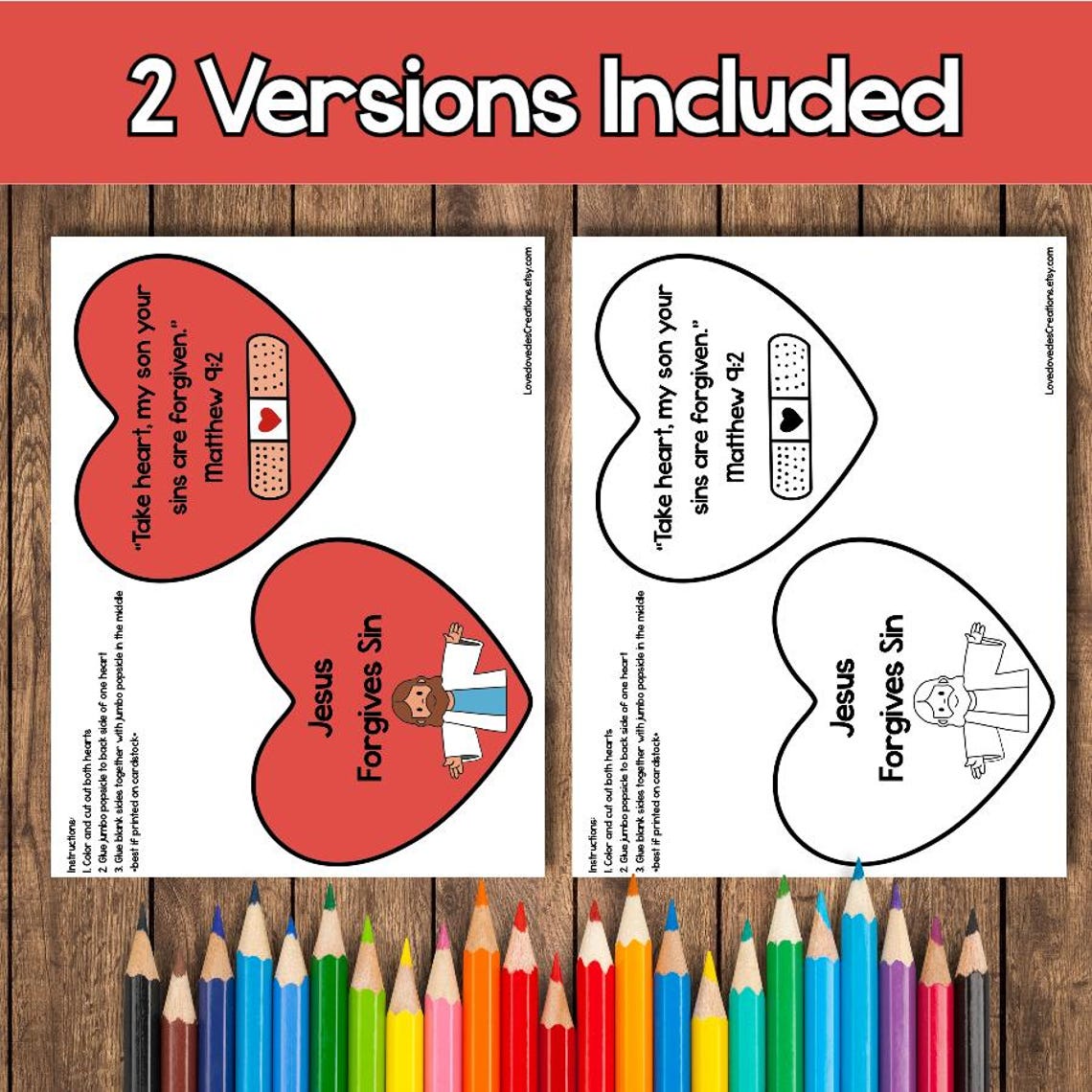 Jesus Forgives Sin Bible Fan Craft Printable, Printable Bible Verse ...
