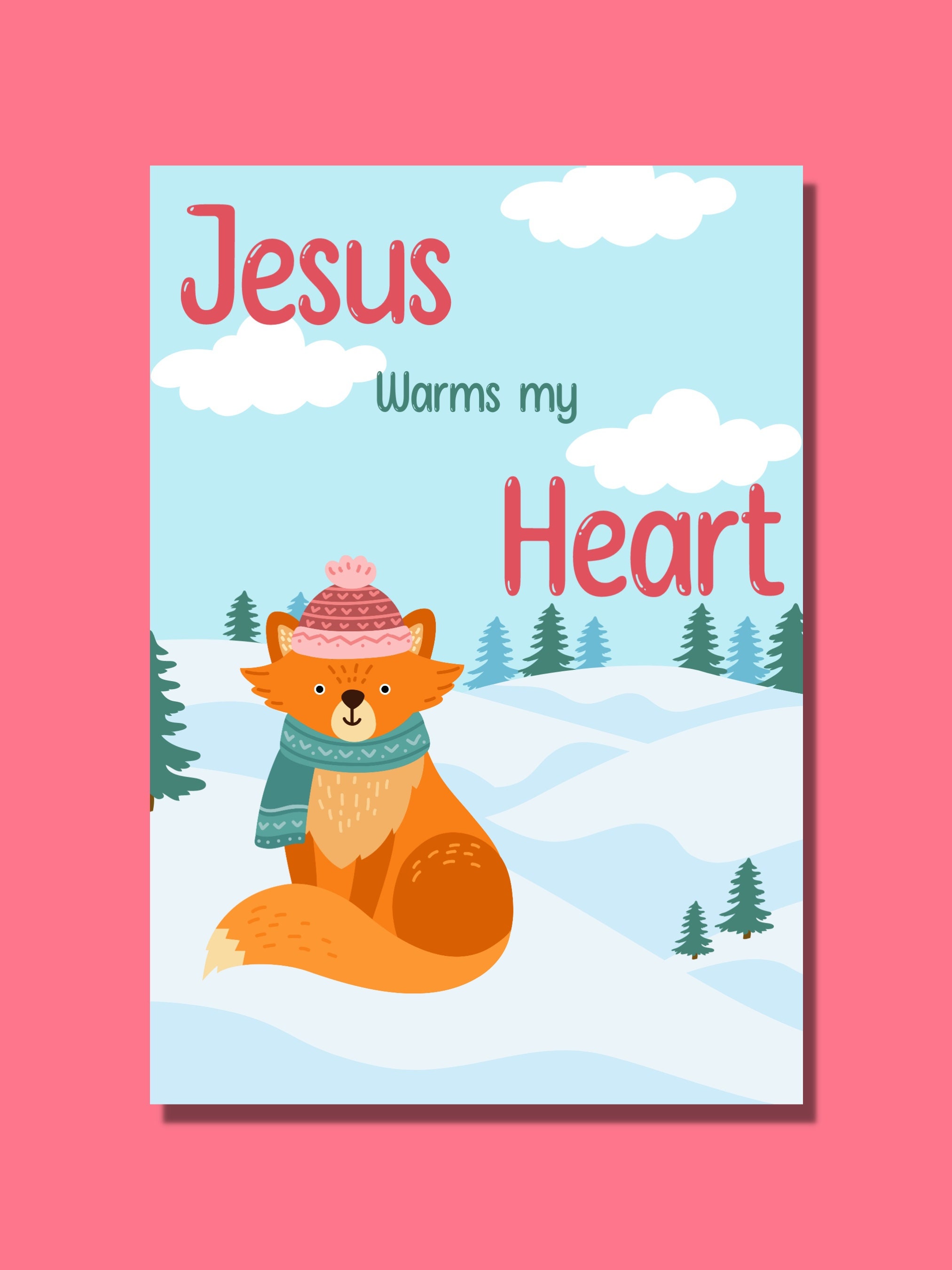 Winter Classroom Wall Art, Animal Poster for Classroom,sunday School ...