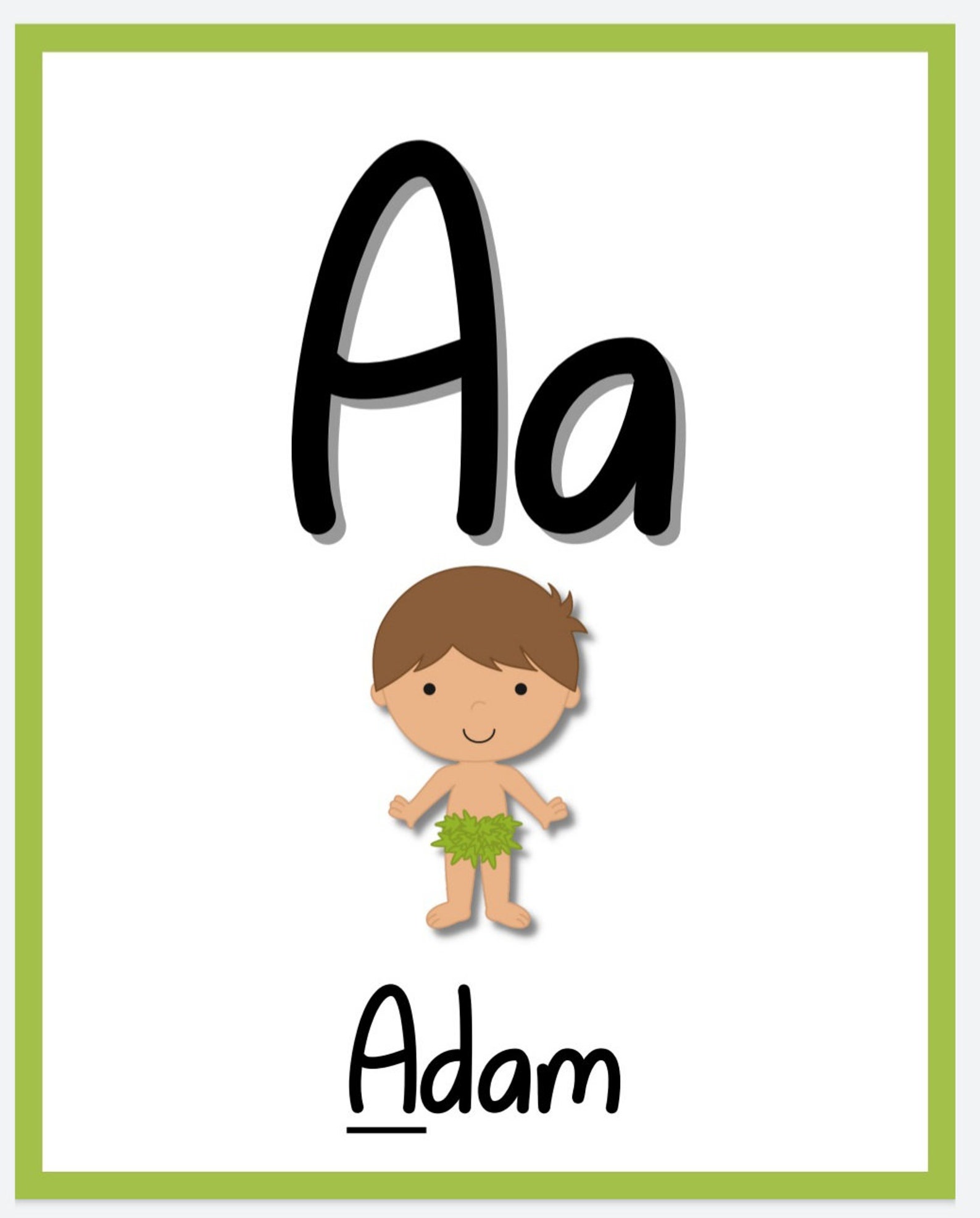ABC Bible Posters Alphabet Posters Preschool-kindergarten - Etsy