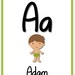 ABC Bible Posters, Alphabet Posters, Preschool-kindergarten Phonics ...