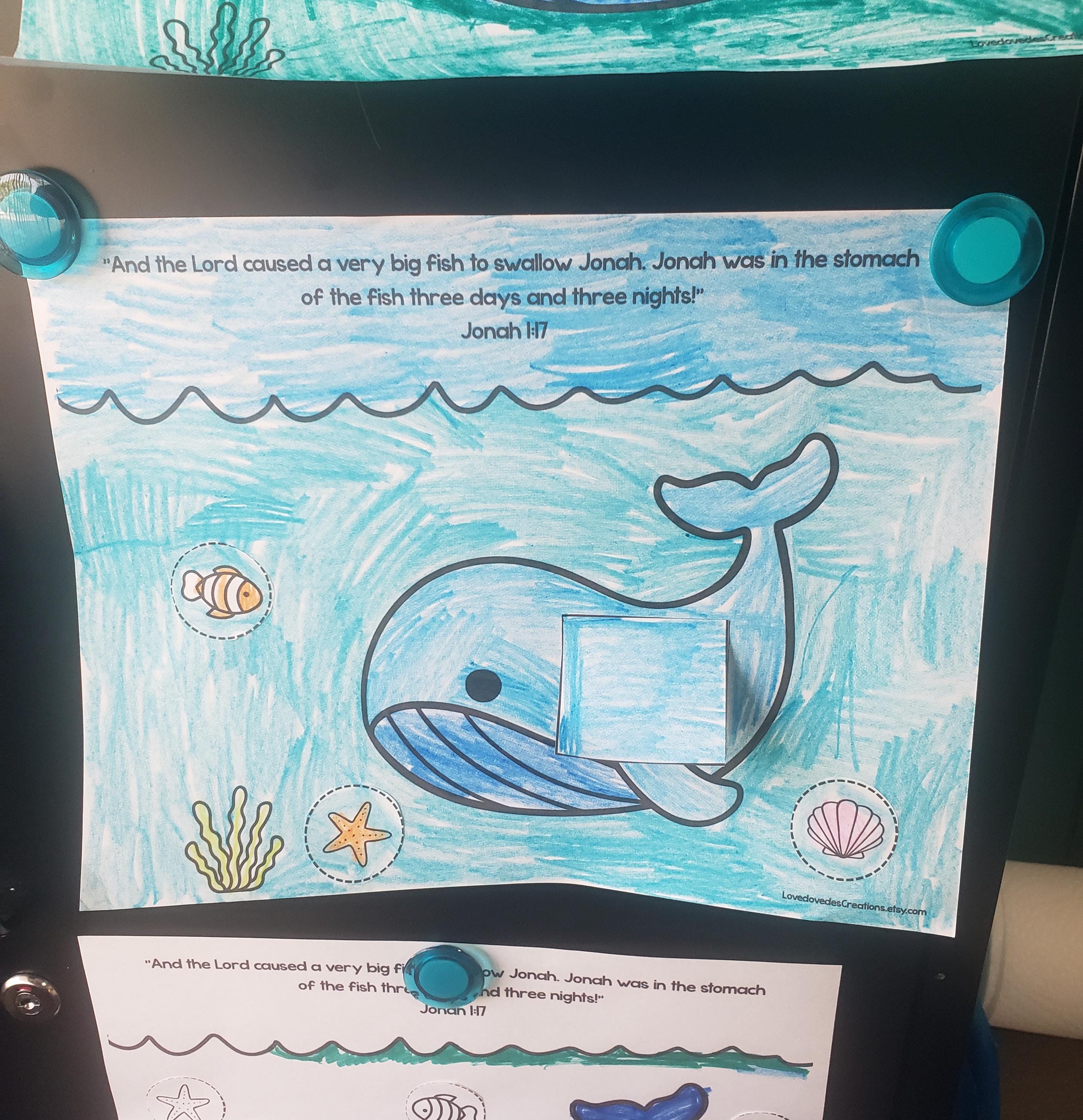 Jonah and the Big Fish Bible Craft (PDF Download - Etsy