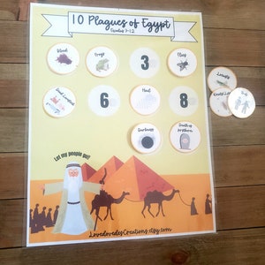 10 Plagues of Egypt Bible Busy Book Activity,10 Plagues of Egypt ...