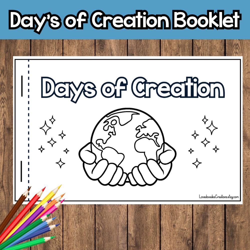 Days of Creation Flip Book: Bible Craft Activity (PDF Download) - Etsy