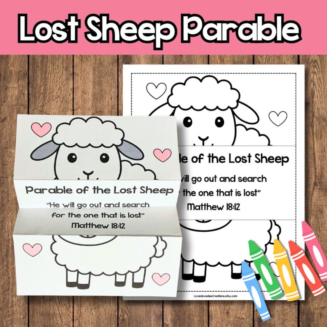Parable of the Lost Sheep Craft: Sunday School Activity (PDF Pattern ...