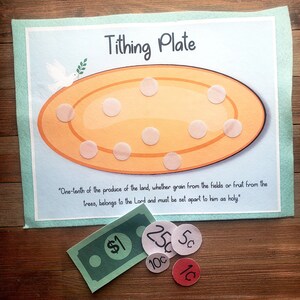 Tithing Money Activity Tithing Money Felt Activity Money - Etsy