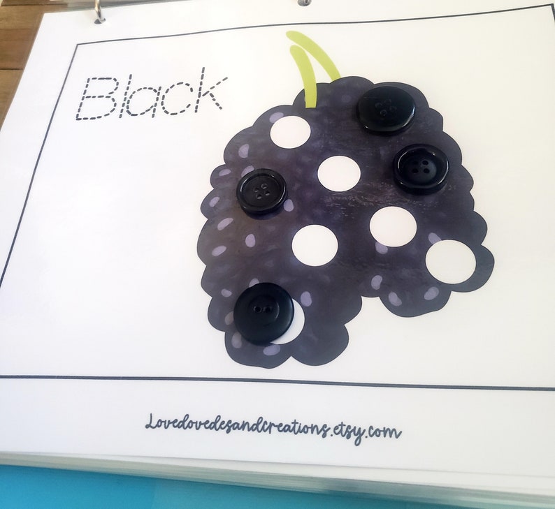 FINE MOTOR POM Pom Color Sorting Activityprinted&shipped Fruit,color ...