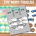 CVC Word Family Activity Bundle, CVC Word Family Worksheets, CVC Word ...