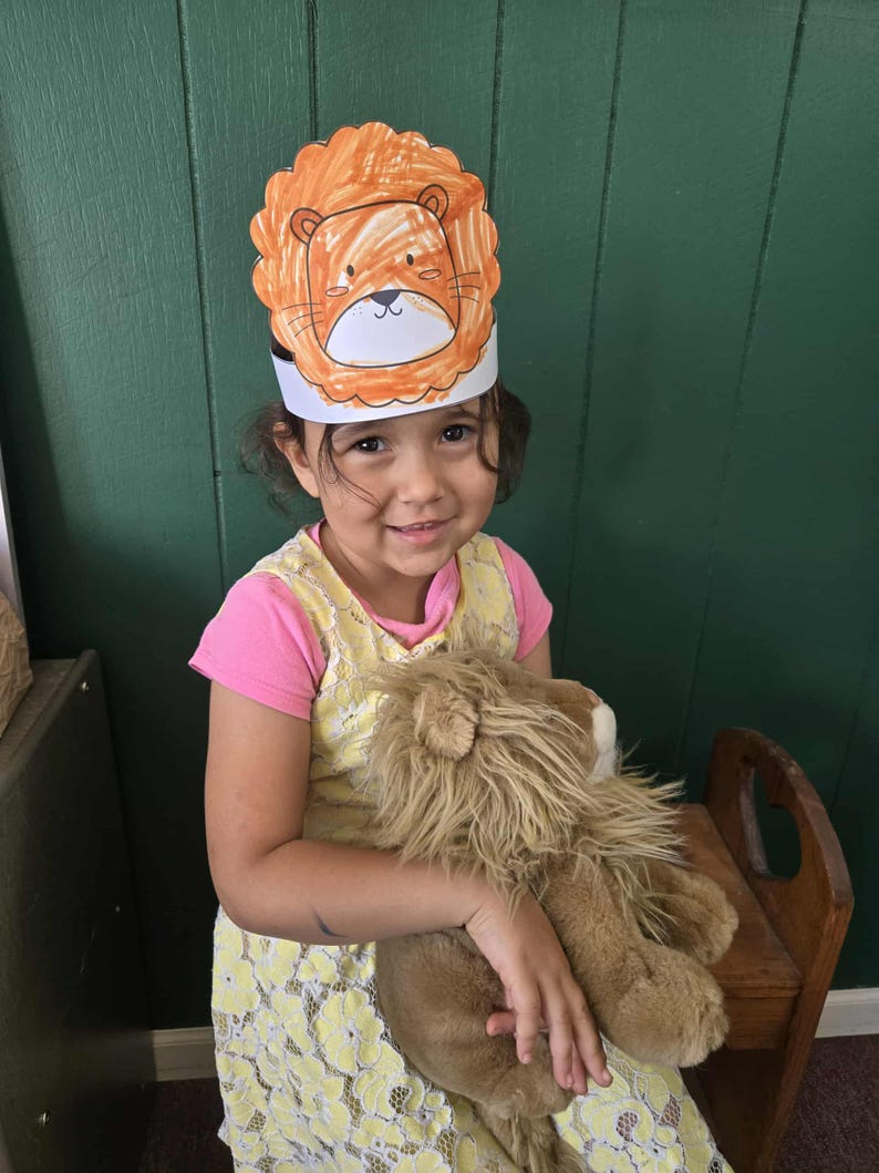 Daniel and the Lion's Den Bible Headbands PDF Daniel Coloring Page - Etsy
