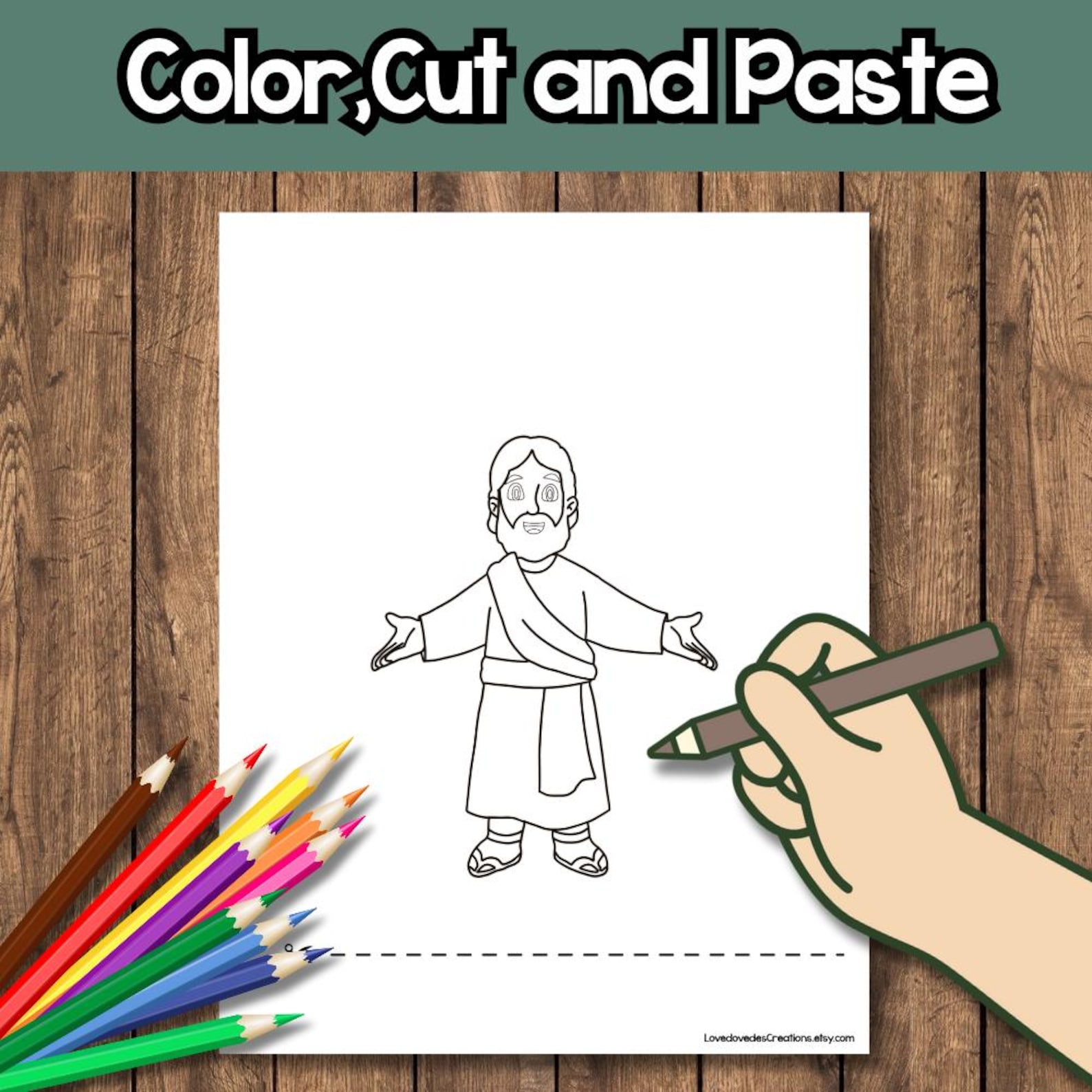Jesus is the Rock Cut and Paste Bible Craft: Sunday School Activity ...