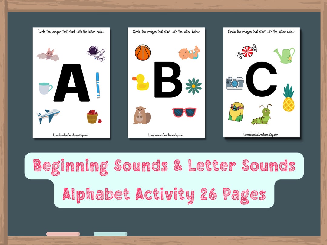Beginning Sounds Worksheets, Alphabet Worksheets, ABC Worksheets ...