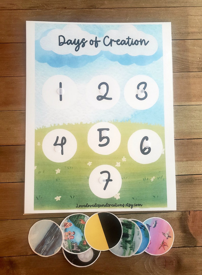 Days of Creation Activity, Days of Creation Activity, Bible Busy Book ...