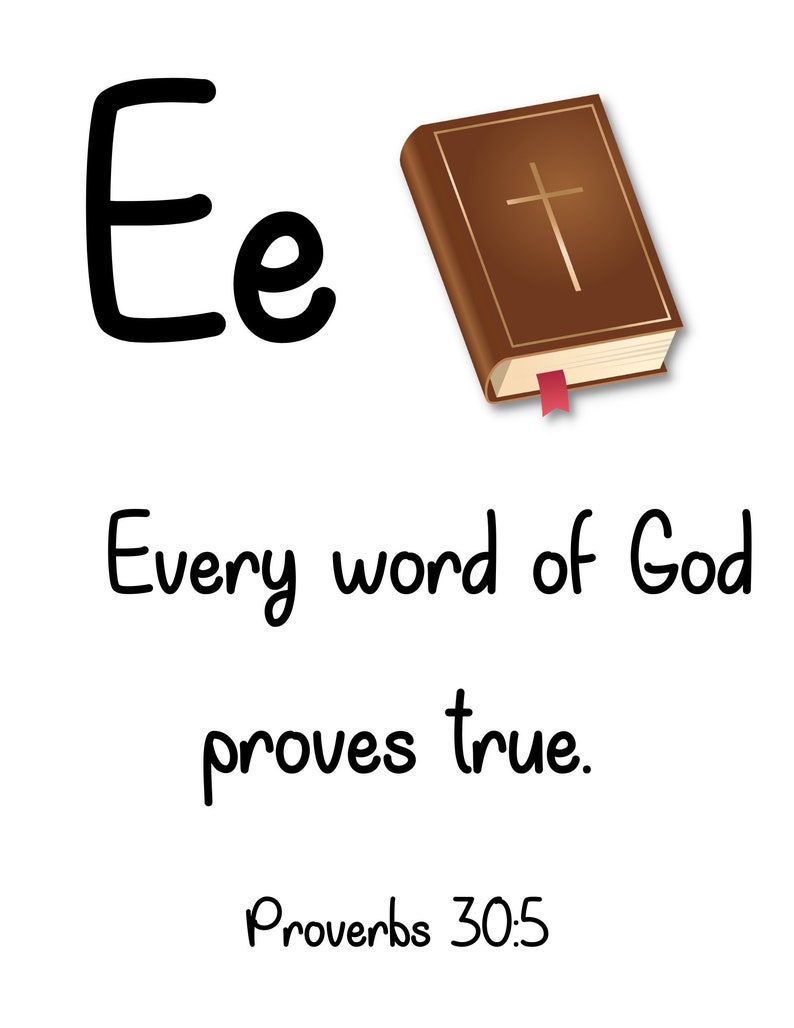 ABC Bible Scripture Posters Alphabet Scripture Posters - Etsy